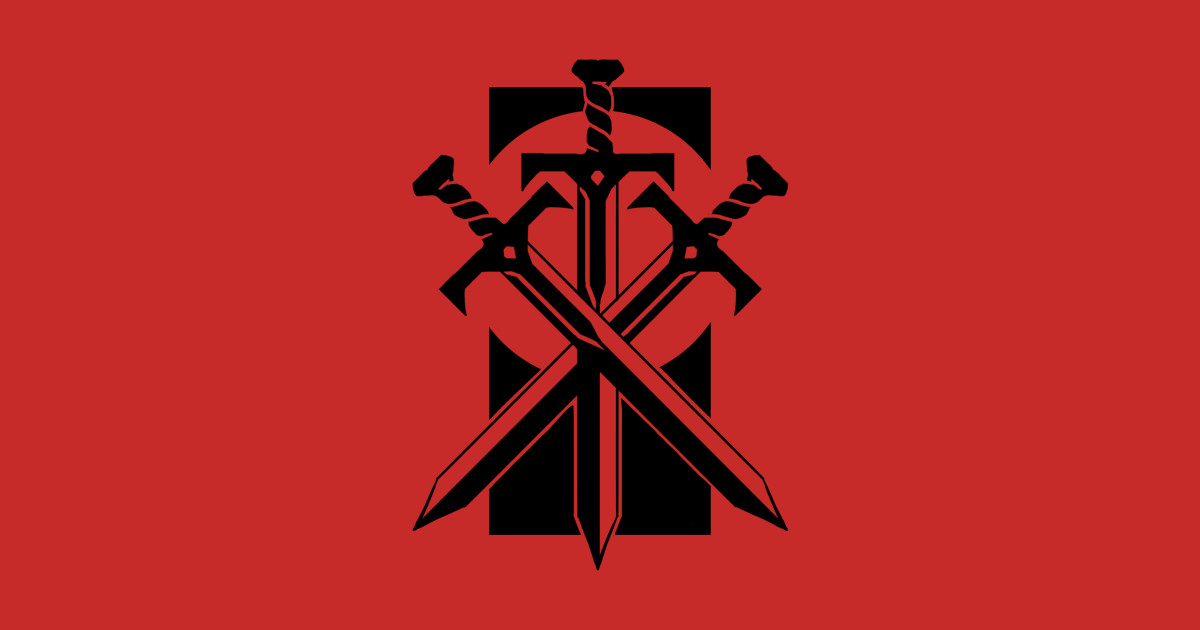 Crossed Swords - Original Logo Banner Sigil - Dark Design for Light ...