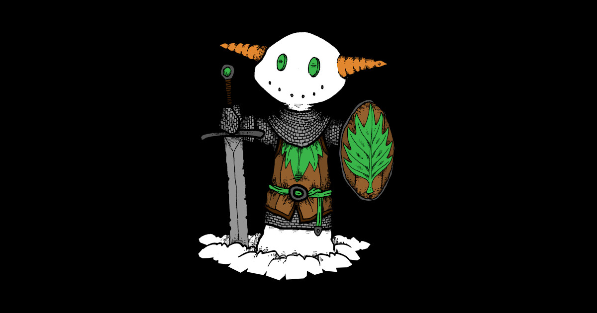 Warrior Elf Snowman - Snowman - Sticker | TeePublic
