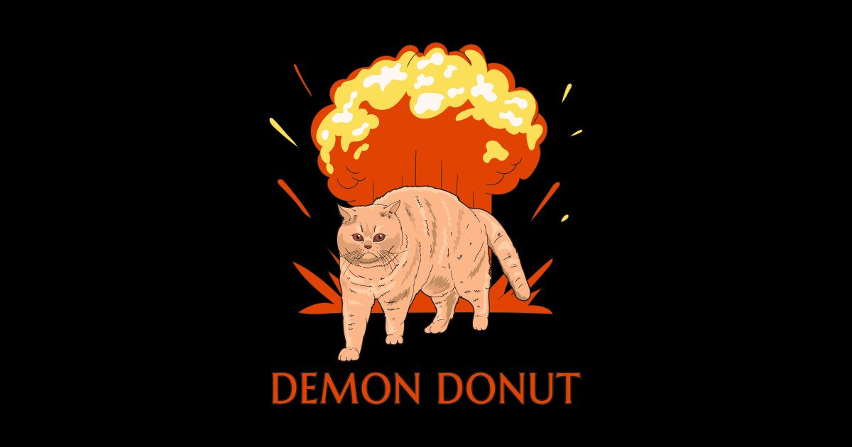 Demon Donut - Dunkin Donut - Sticker | TeePublic
