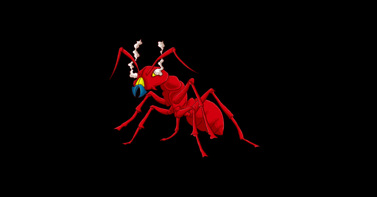 the ant - Ant Illustration - Sticker | TeePublic