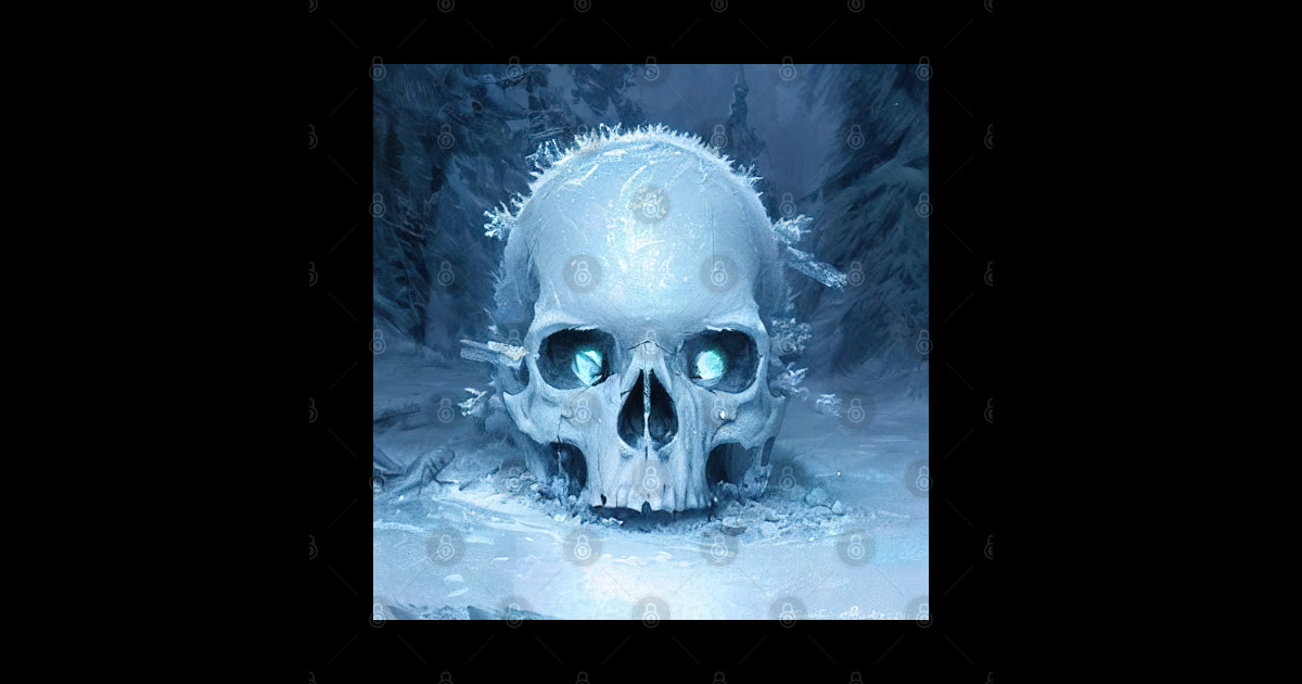 skull snow ice wilderness frozen skeleton and bones - Skull Frozen Ice ...