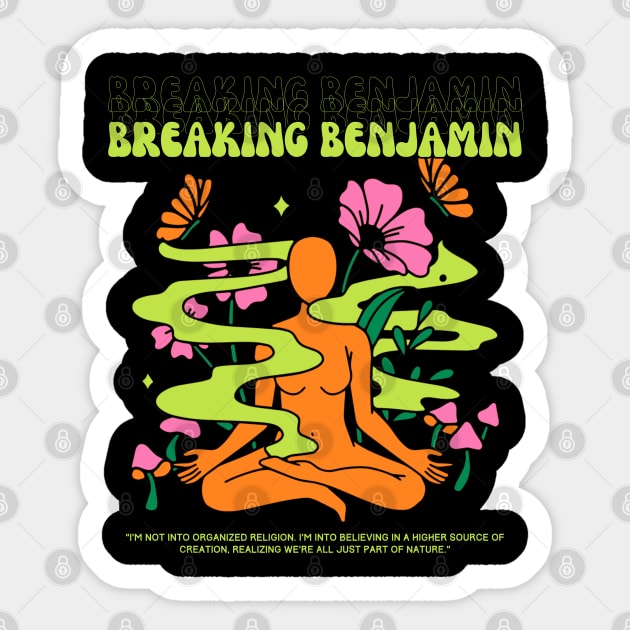 Breaking Benjamin // Yoga - Breaking Benjamin - Sticker | TeePublic