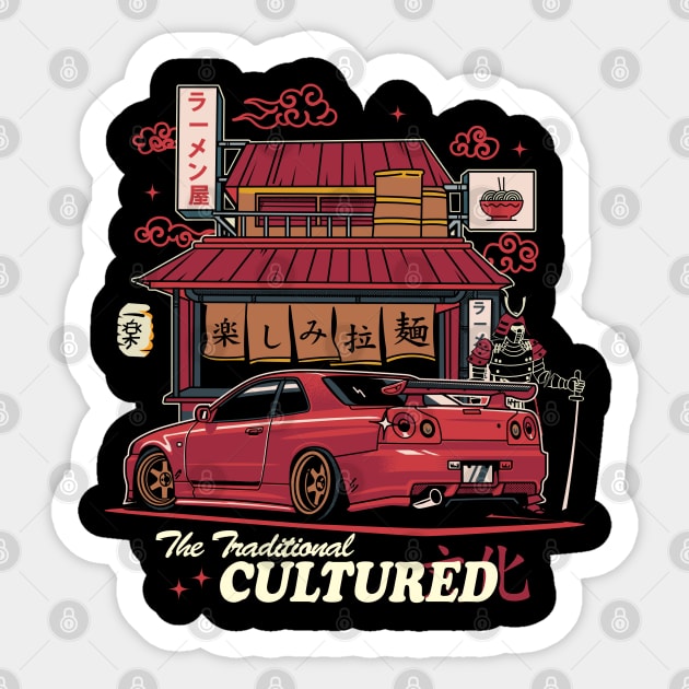 Nissan Skyline R34 - Nissan Skyline R34 - Sticker | TeePublic