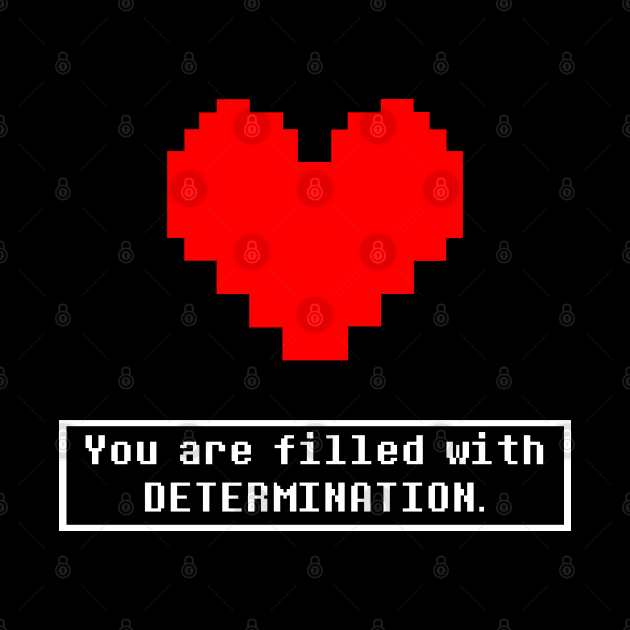 You are filled with determination undertale - Undertale - Mask | TeePublic