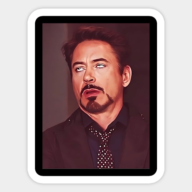 The Robert Downey Jr. Face - The Robert Downey Jr Face - Sticker ...