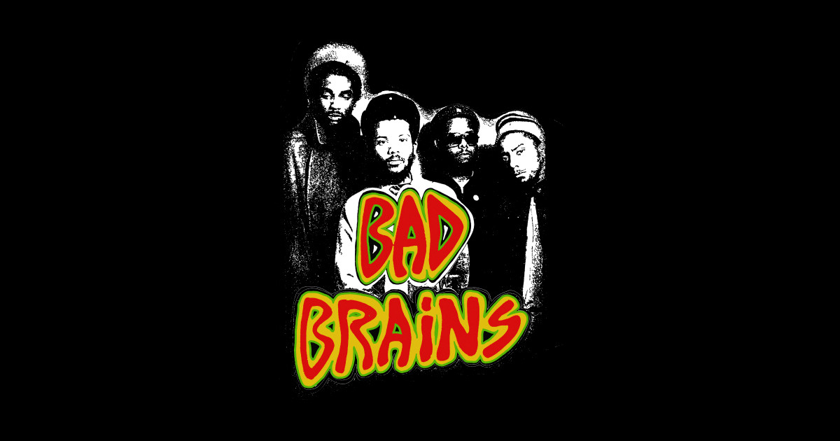 Bad brain stencil design - Punk - Sticker | TeePublic