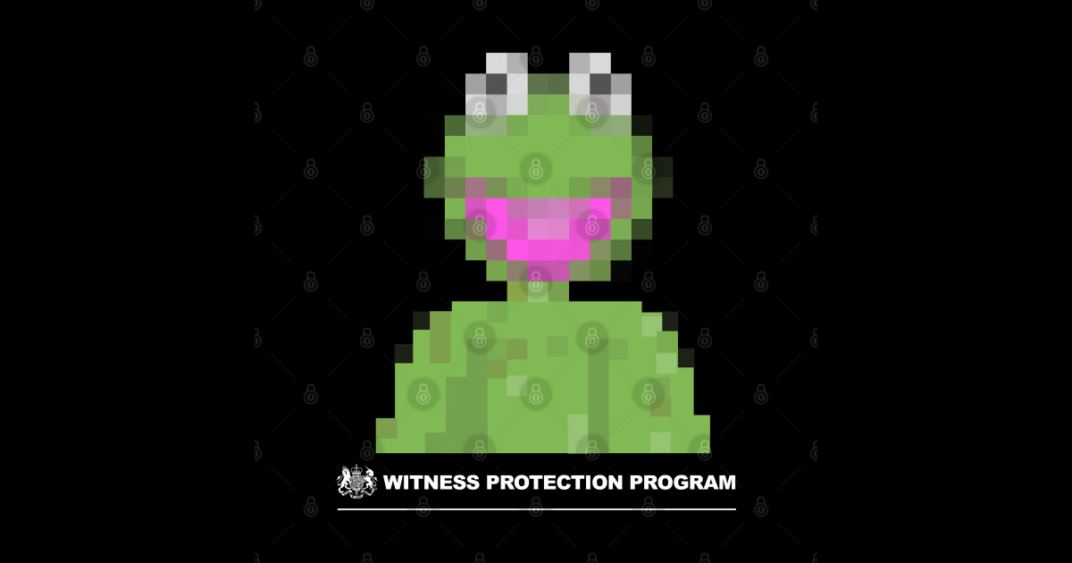 Kermit Witness Protection Program - Kermit - Sticker | TeePublic