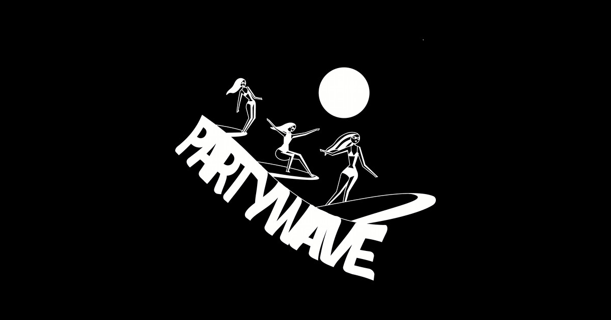 Party Wave White - Party Wave - Sticker | TeePublic