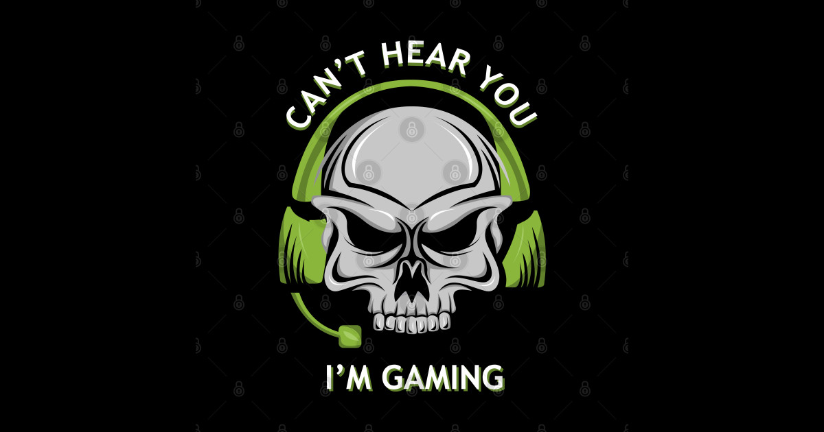skull gamer, skull player, skull, skeleton, crossbone, - Skull Headset ...