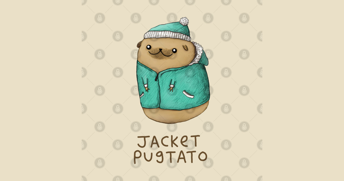Jacket Pugtato - Punny - T-Shirt | TeePublic