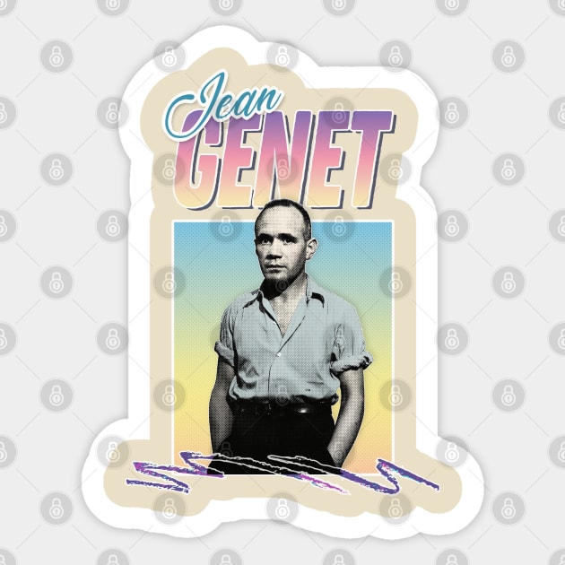Jean Genet - Aesthetic Retro Style Tribute Design - Jean Genet ...