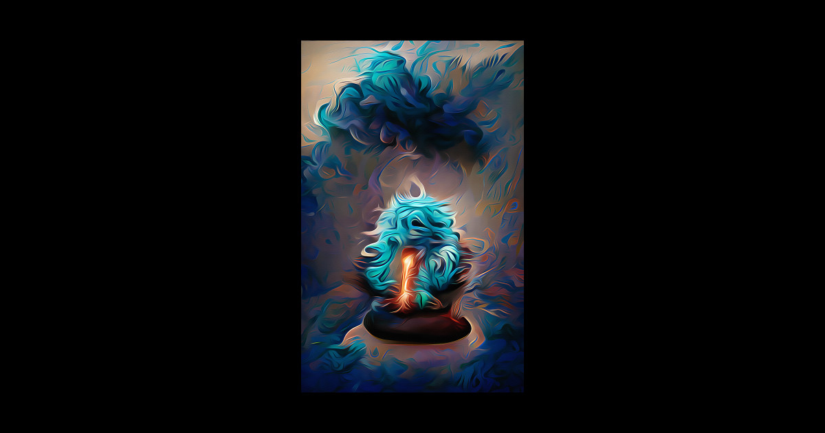 Blue Hairy Inflated Bioluminescent Nug Smoke Weed - Nugs - Tapestry ...