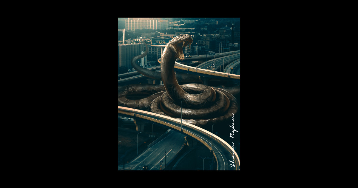 Snake Bridge - Surreal - Sticker | TeePublic