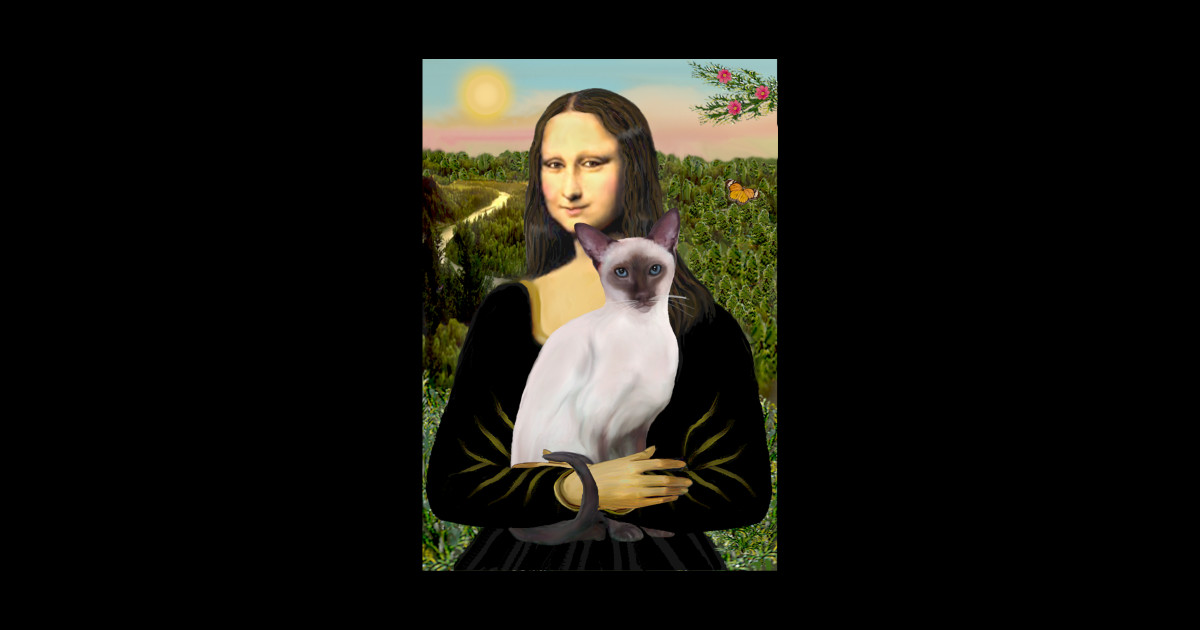 Mona Lisa and her Chocolate Point Siamese Cat - Chocolate Point Siamese ...