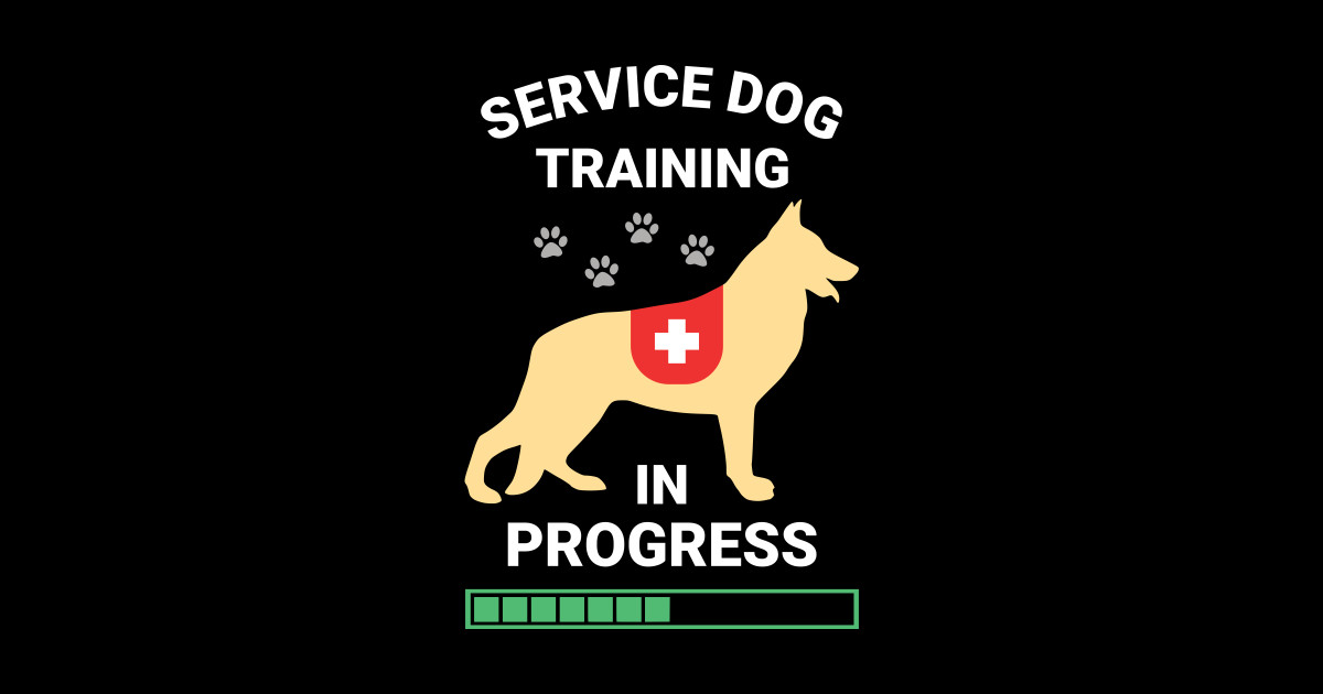 German Shepherd Service Dog in Training - Service Dog Trainer - Posters ...