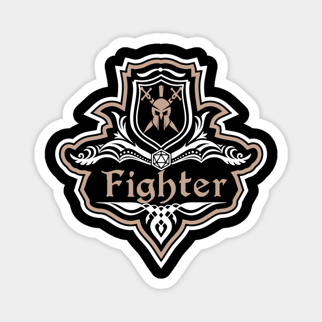 D&D Fighter Class Crest - Fighter Class - Magnet | TeePublic
