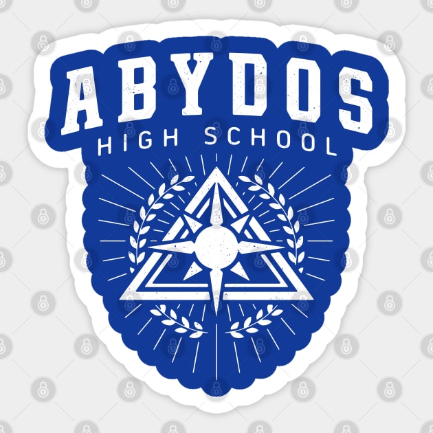 Abydos High School Crest - Blue Archive - Sticker | TeePublic