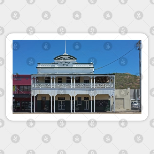 Sovereign Hotel - Townsville - Paul Gilbert - Sticker | TeePublic