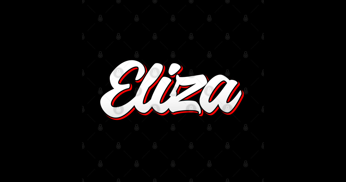 Eliza name - cool 70s retro font - Eliza Name Cool 70s Retro Font ...