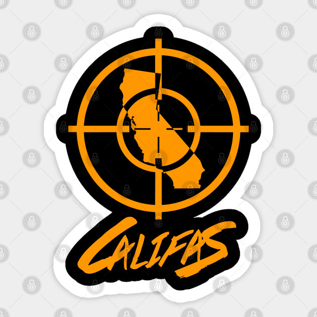Califas Target Logo Yeb1 Art - Chicano - Sticker | TeePublic