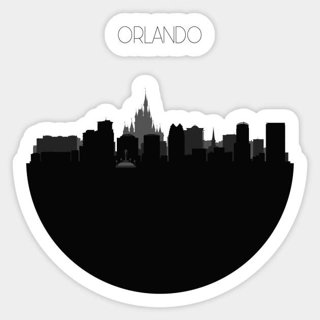 Orlando Skyline - Orlando - Sticker | TeePublic
