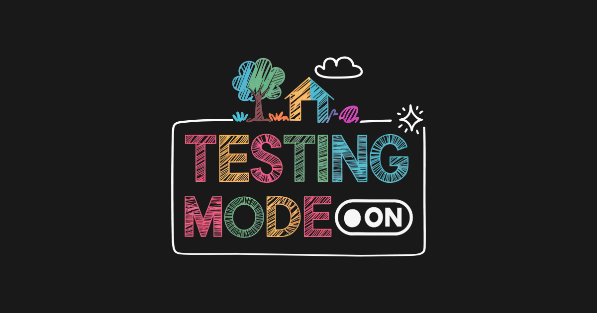 Colorful Testing Mode On School Doodle Design - Student Testing Mode ...