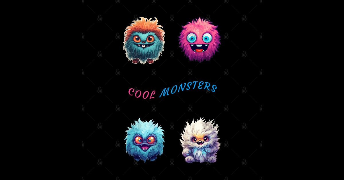 Cool Monsters T-Shirt Design - Unique Creatures Graphics - Creature ...