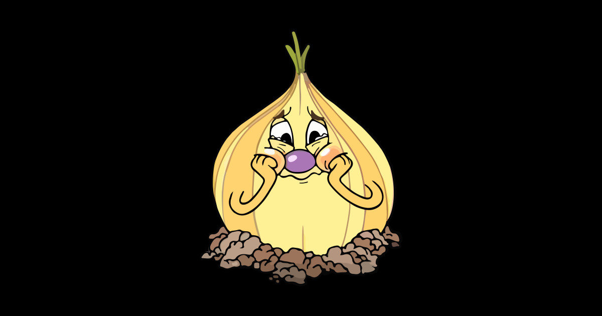 Onion boss - Cuphead - Ollie Bulb Cuphead - Sticker | TeePublic