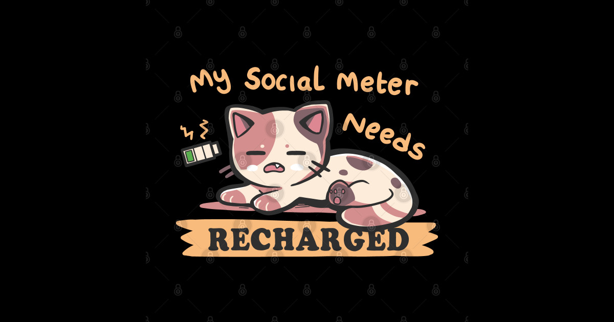 Social Meter Recharge - Social Meter - T-Shirt | TeePublic