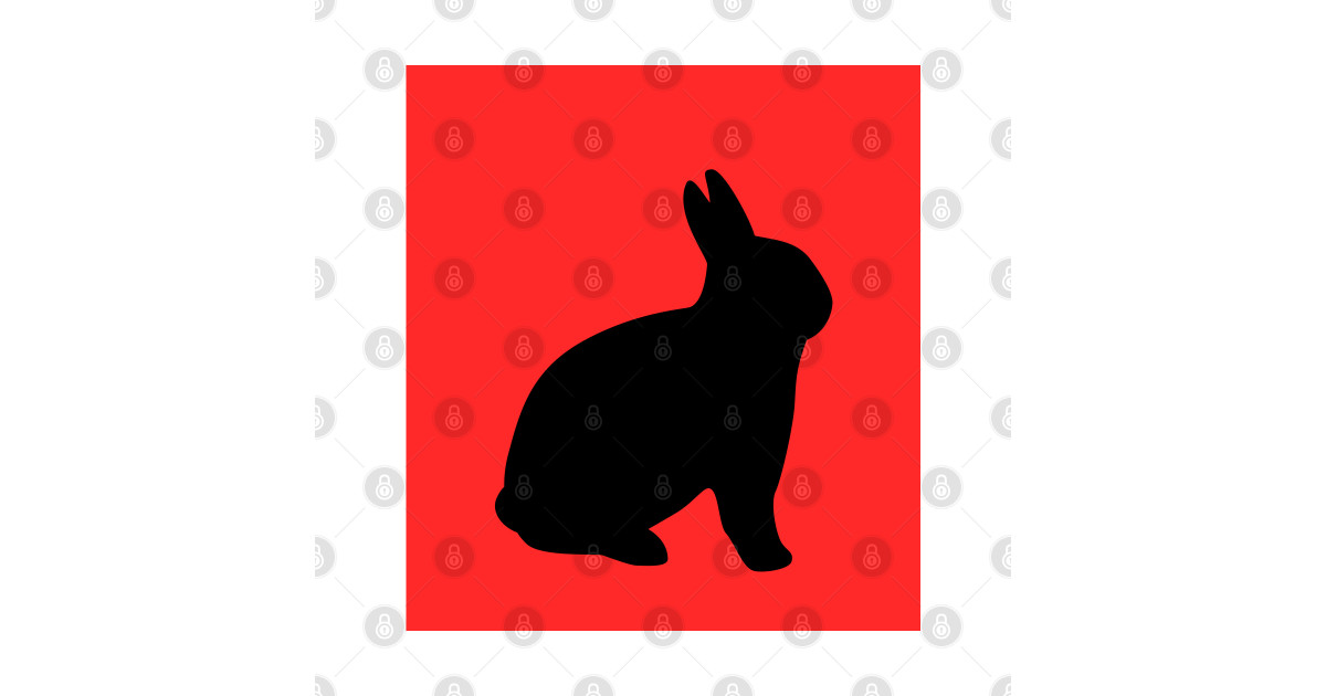 Rabbit in red - Rabbit - T-Shirt | TeePublic