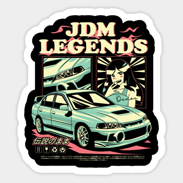 JDM Evo - Jdm Car - Sticker | TeePublic