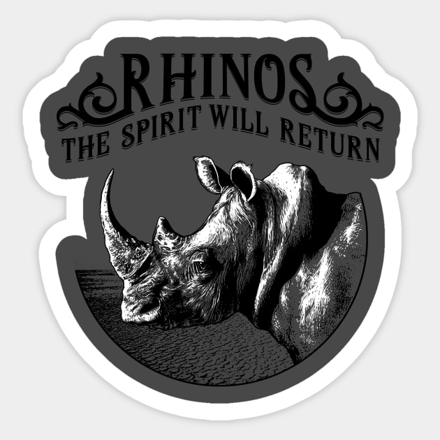 white rhinos - White Rhino - Sticker | TeePublic