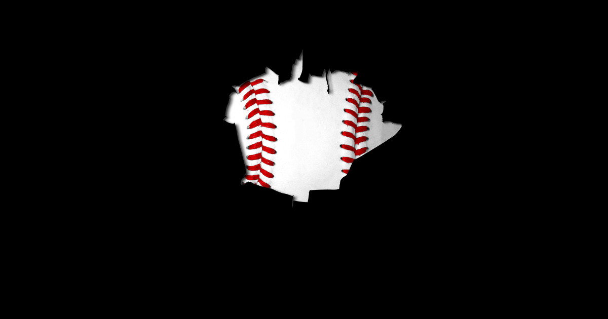 Shredded, Ripped and Torn Baseball - Baseball - Sticker | TeePublic