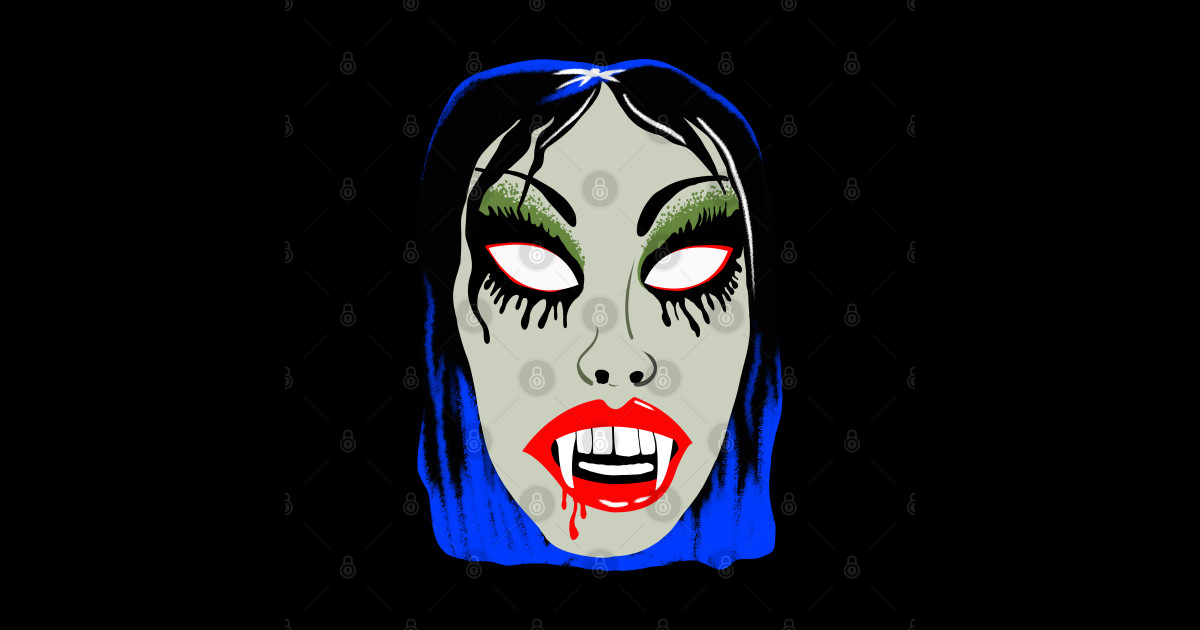 The Lady is a Vamp - Female Vampire - Sticker | TeePublic