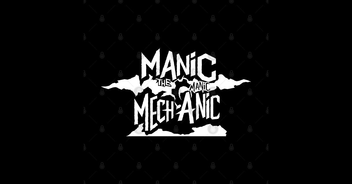 Manic Logo White - Youtuber - Sticker | TeePublic