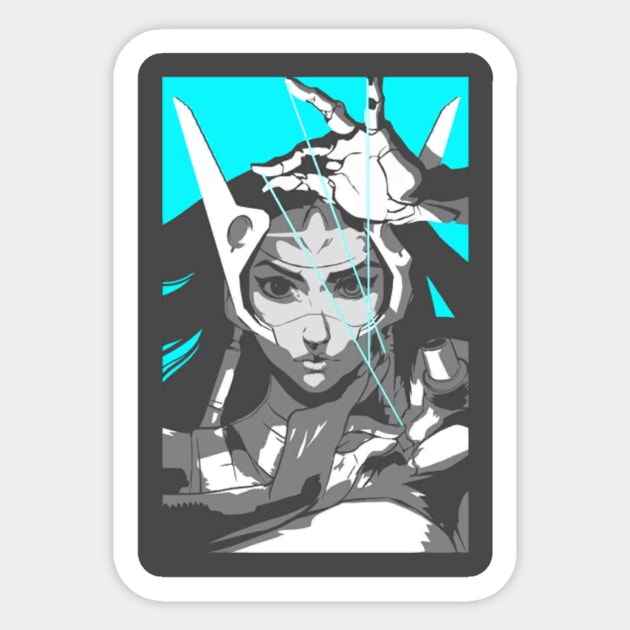 Symmetra Lines - Symmetra - Sticker | TeePublic
