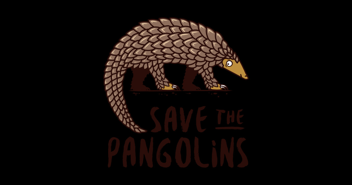 Endangered Pangolin - Save the Pangolins - Save The Pangolin - Sticker | TeePublic