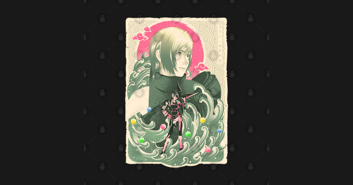 Great Wave Yuffie - Yuffie - T-Shirt | TeePublic