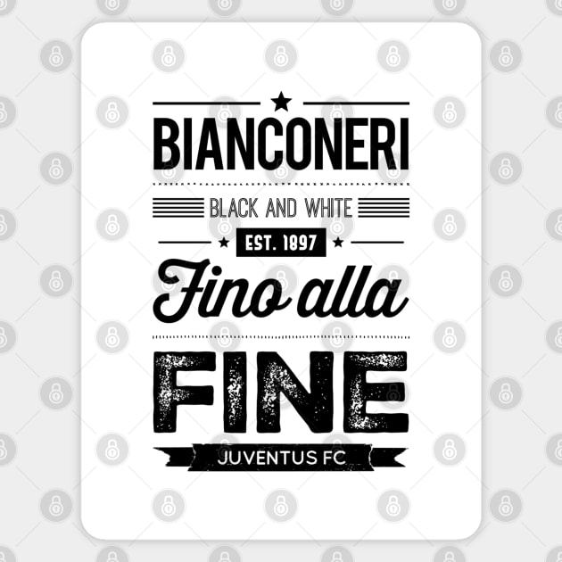 Fino Alla Fine - Juventus - Sticker | TeePublic