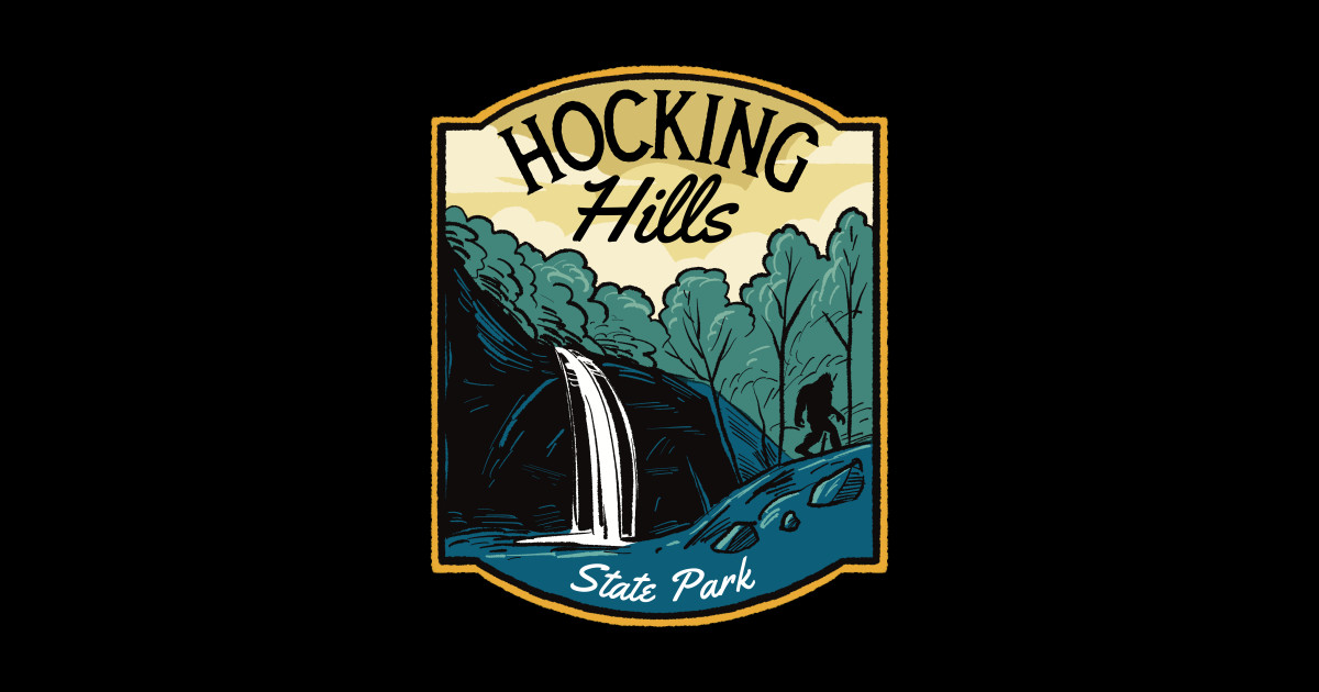 Hocking Hills State Park Bigfoot - Hocking Hills - Magnet | TeePublic