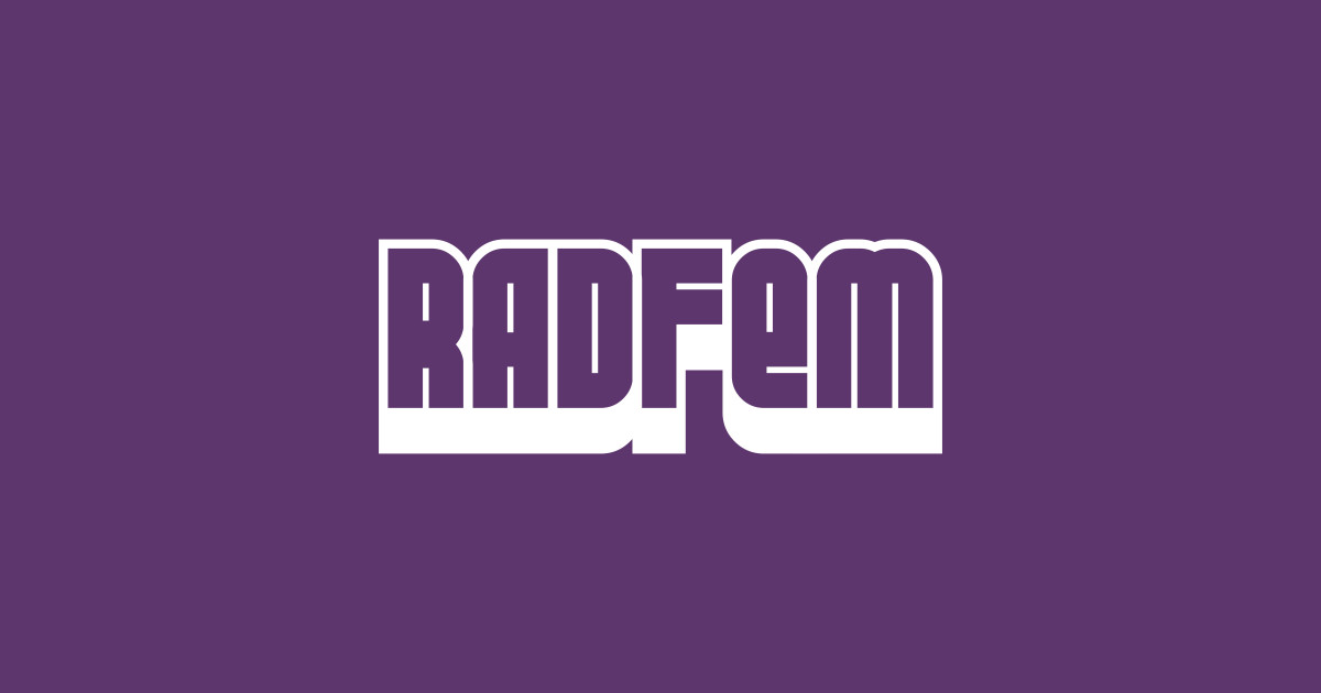 RadFem Radical Feminist (white) - Radical Feminism - Sticker | TeePublic