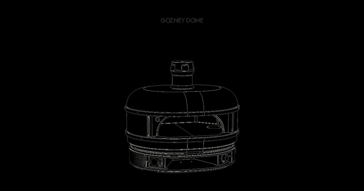 Gozney Dome Blueprint - Pzza - Sticker | TeePublic