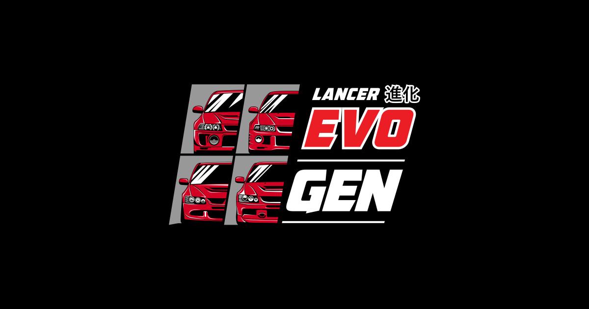 EVO GENERATION!!! - Evolution - Sticker | TeePublic