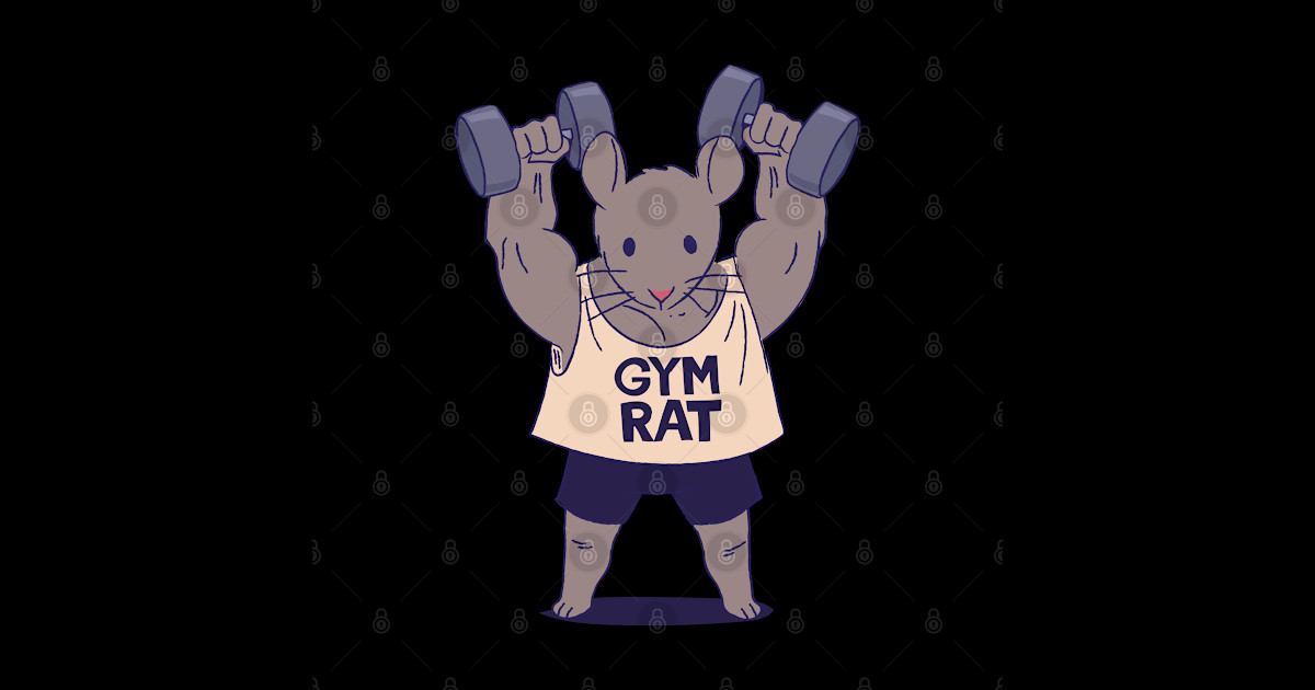 Anime gym rat - Anime Gym - Sticker | TeePublic