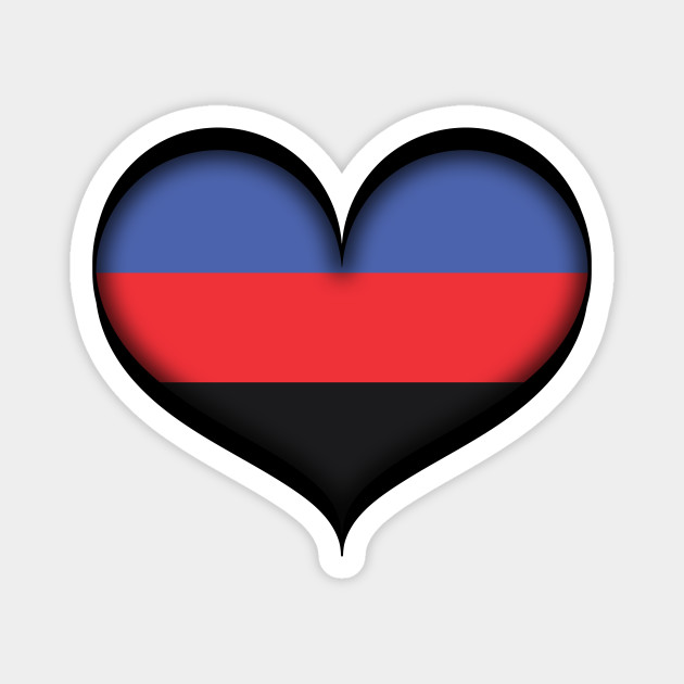 Large Vector Heart in Polyamorous Pride Flag Colors - Polyamorous Pride ...