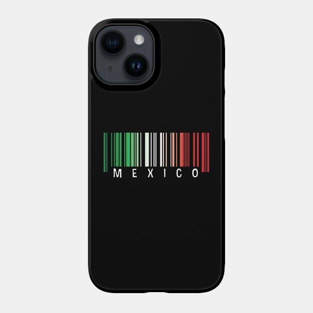 Mexico flag colors barcode - Mexico Flag - Phone Case | TeePublic