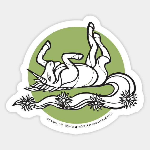 Rolling Unicorn — Inktober Unicorn illustration series - Rolling ...