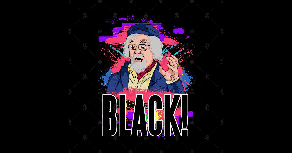 Johnny Nice Painter - Black - The Fast Show - Sticker | TeePublic