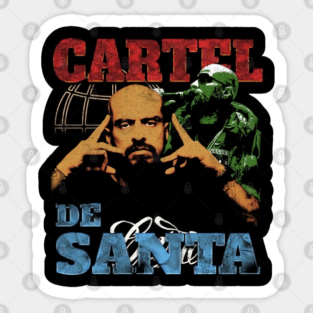 Cartel de Santa Vintage Rapper Bootleg - Cartel De Santa - Sticker ...
