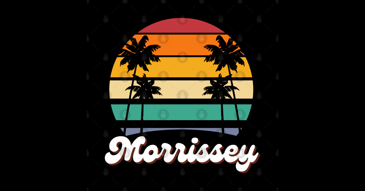 Morrissey Retro Palm Trees 80s - Morrissey - Sticker | TeePublic